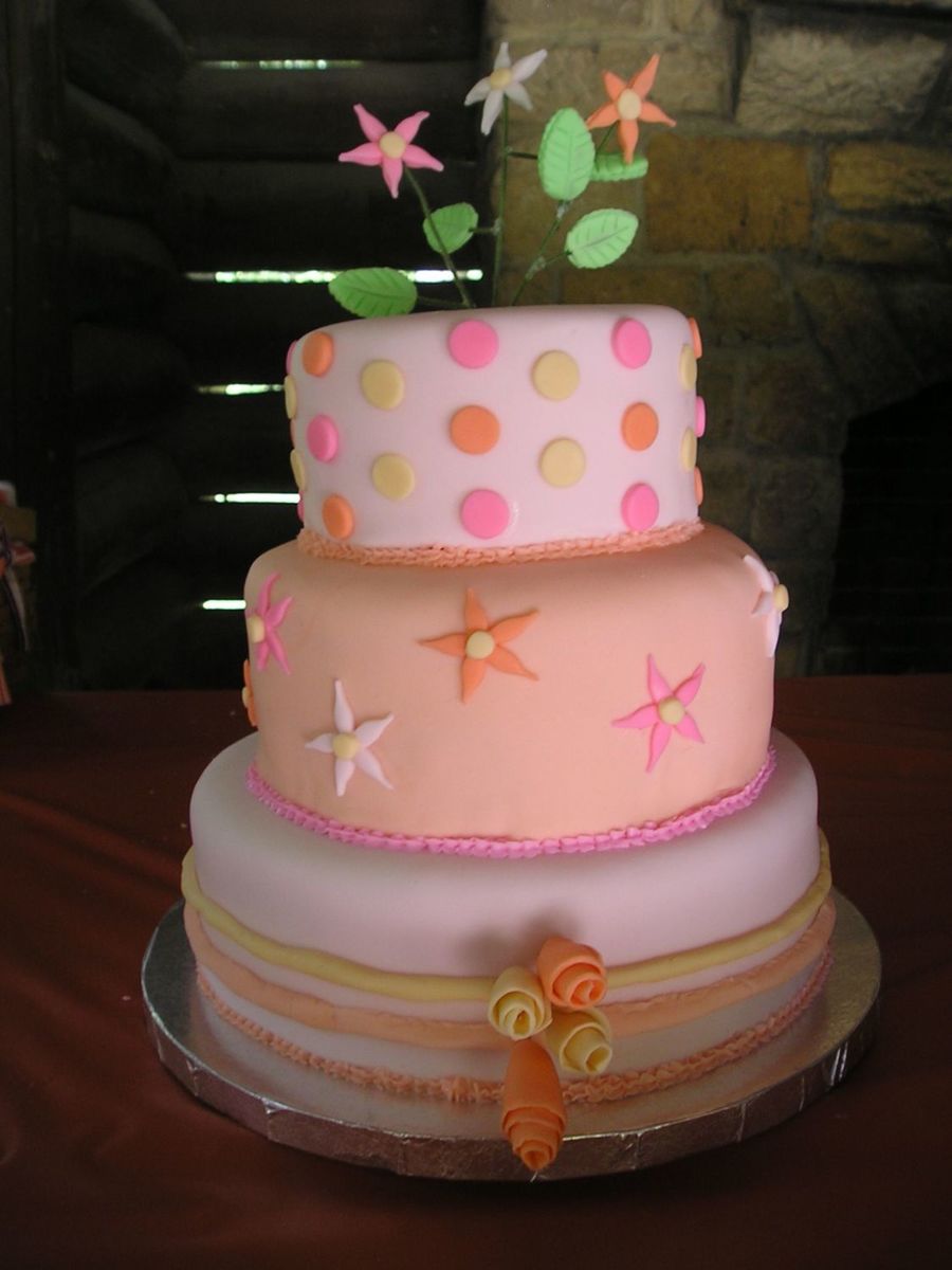 Orange And Pink - CakeCentral.com