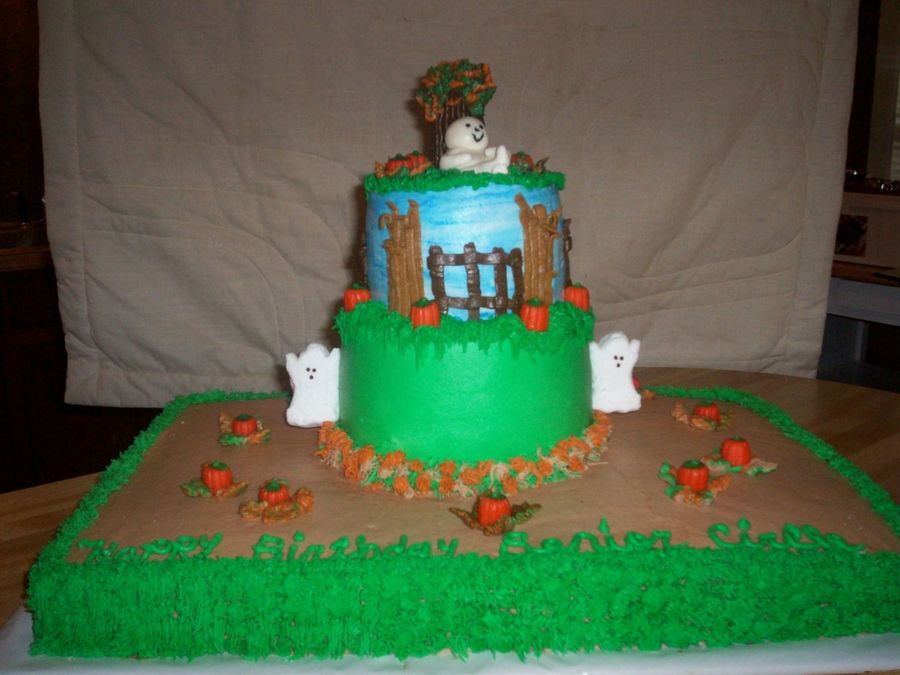Halloween Ghost Cake - CakeCentral.com
