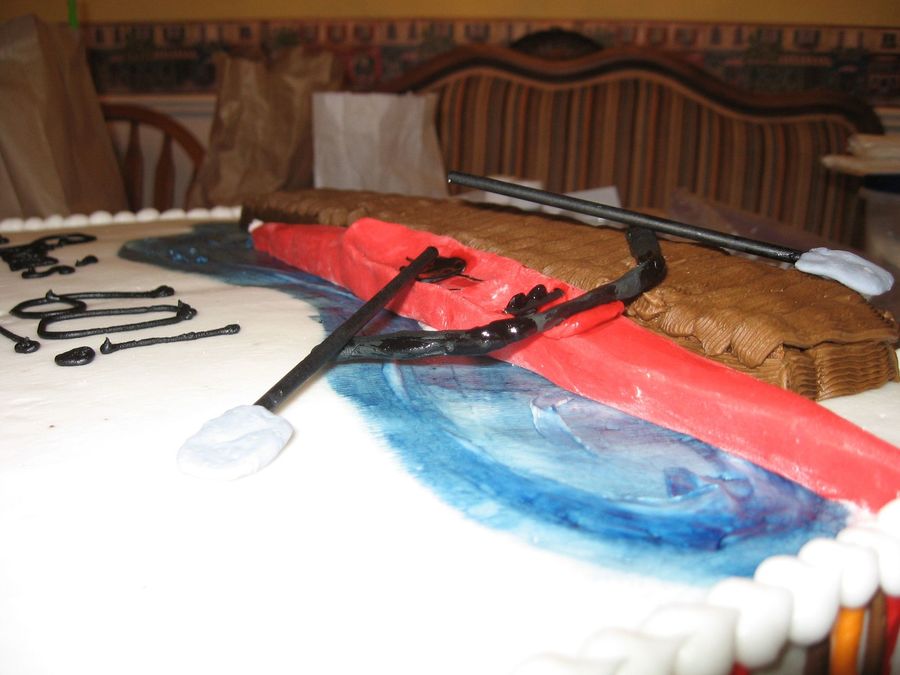 Rowing Birthday Cake - CakeCentral.com
