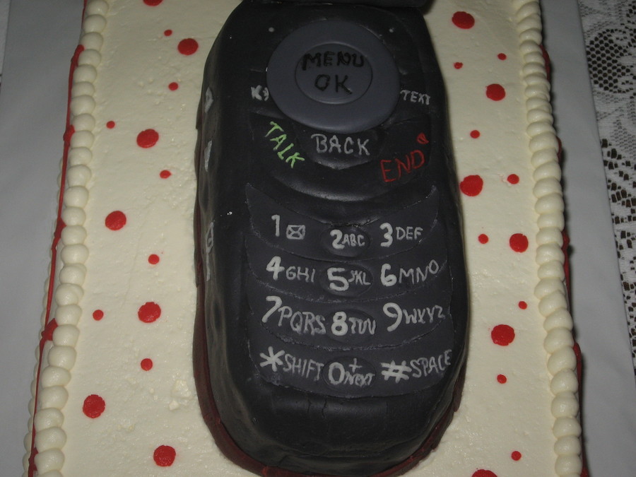 Cell Phone Birthday Cake - CakeCentral.com