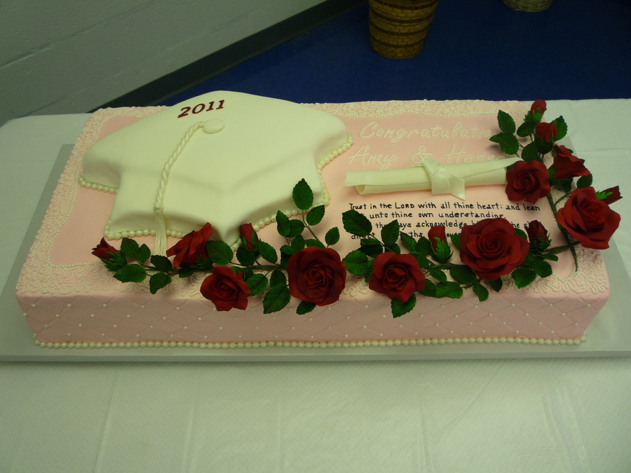 Feminine Graduation Cake - CakeCentral.com