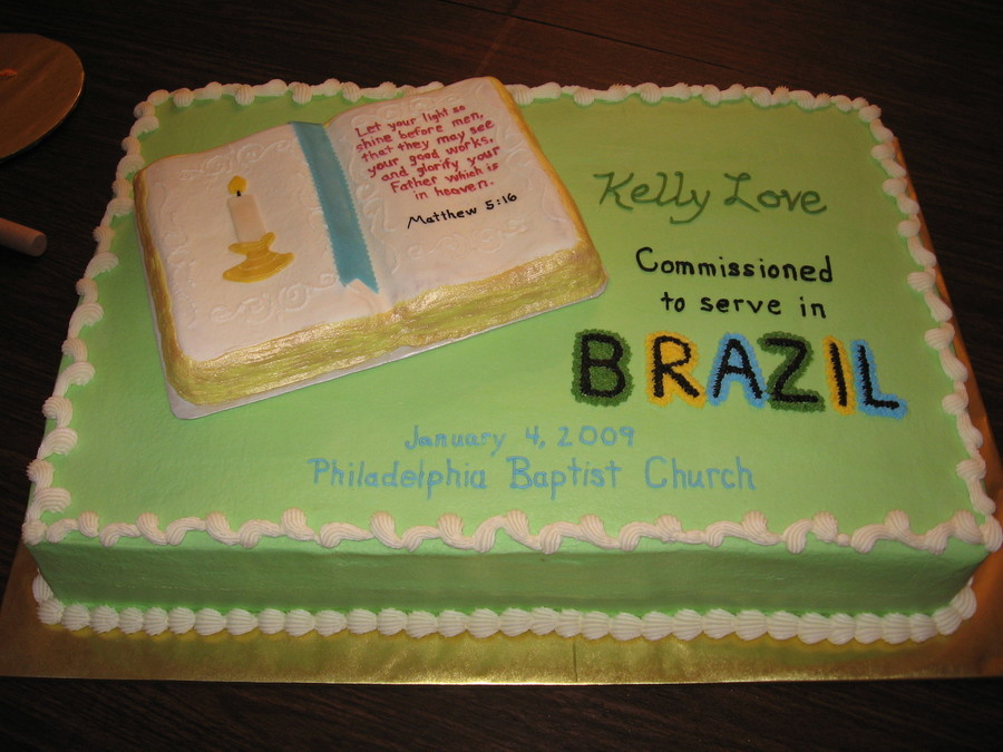 Missionary Send-Off Cake - CakeCentral.com