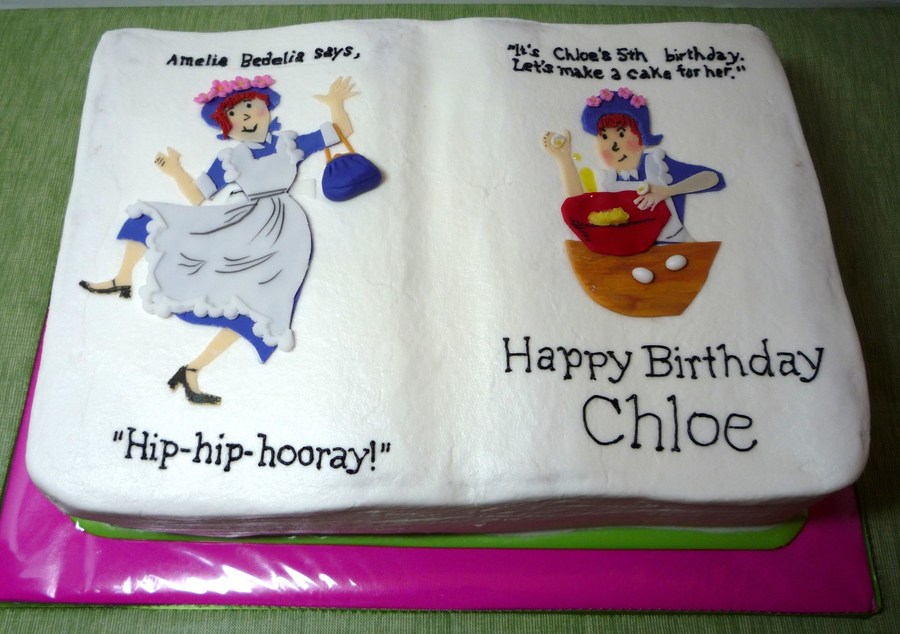 Amelia Bedelia Book Cake - CakeCentral.com