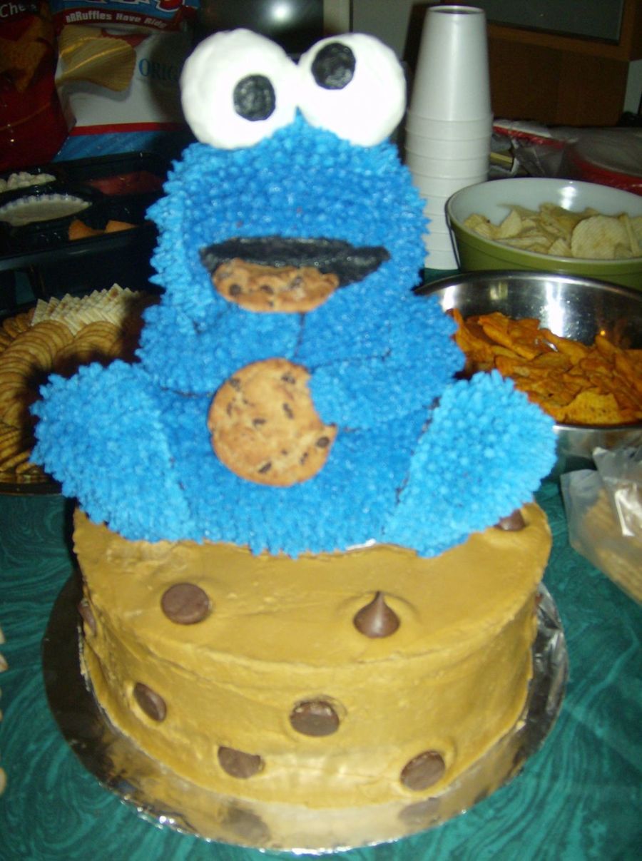 Cookie Monster Cake - CakeCentral.com