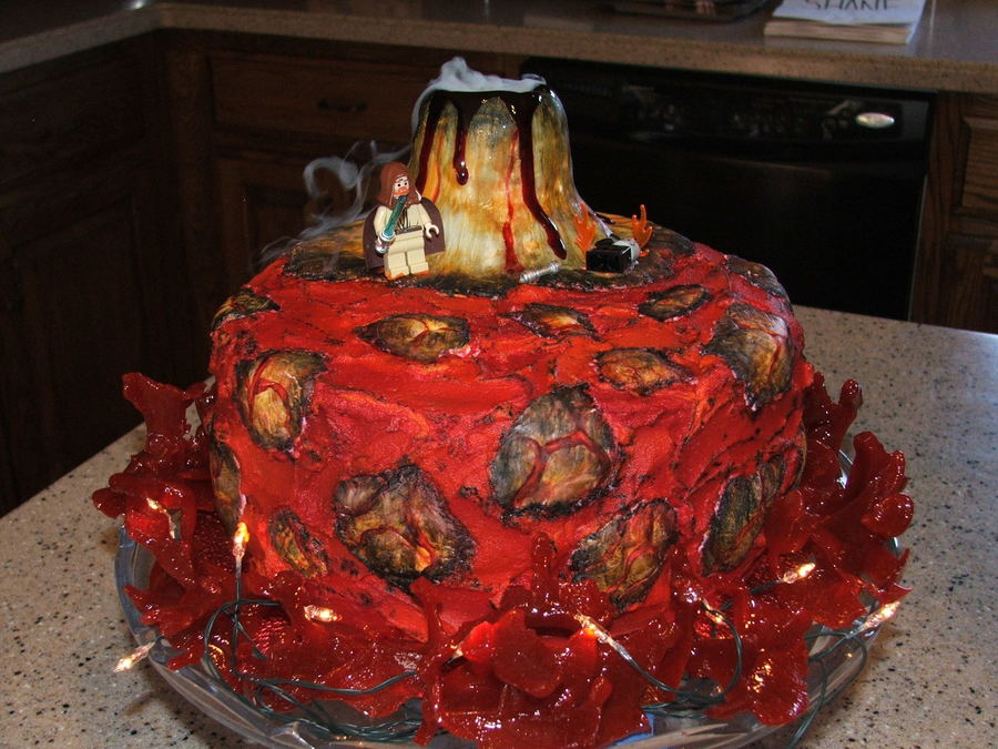 Star Wars Mustafar Cake - CakeCentral.com