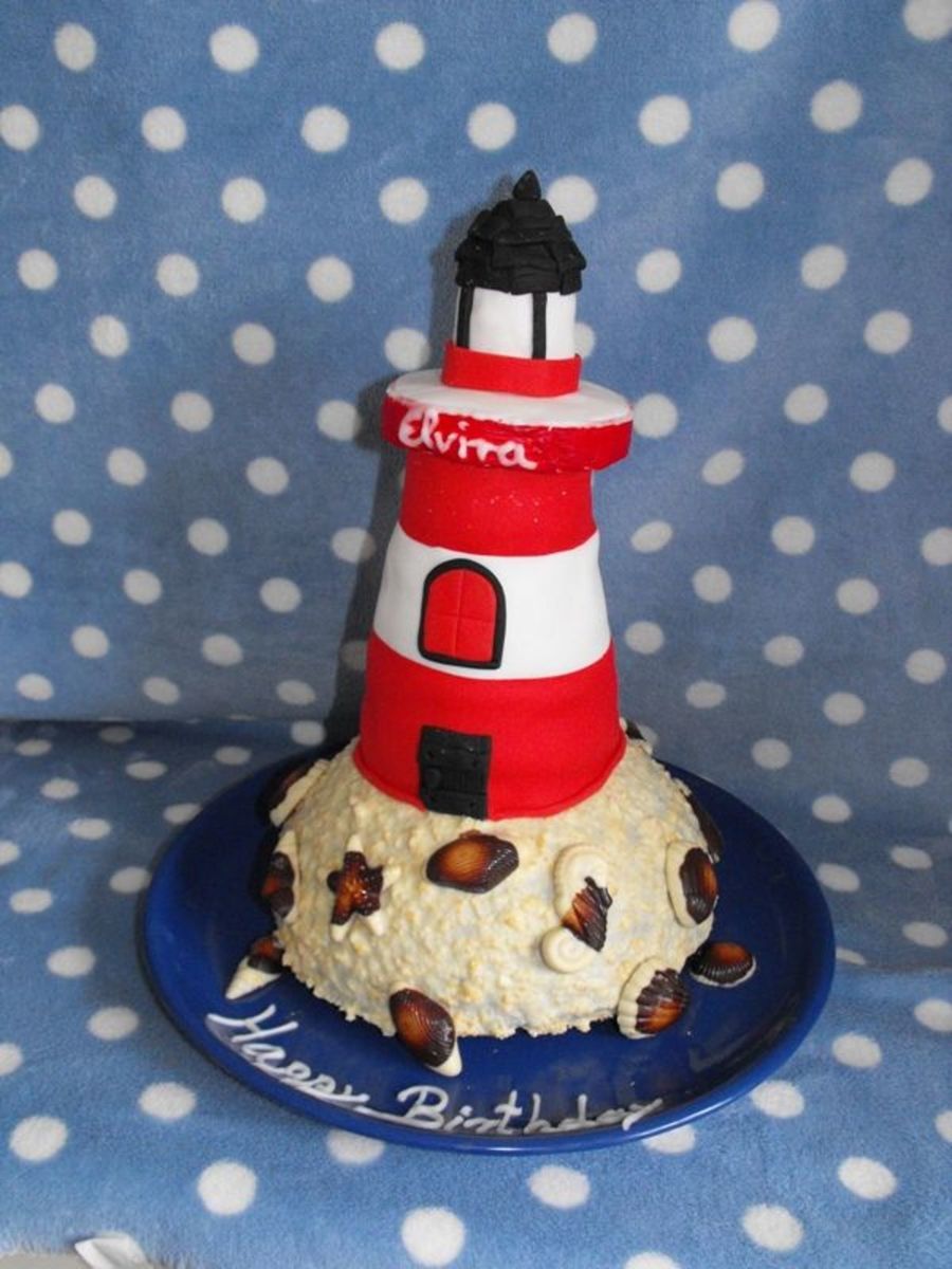 Lighthouse Birthday Cake - CakeCentral.com