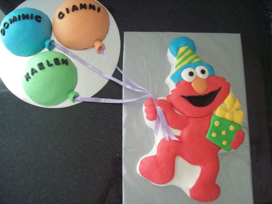 Elmo With Balloons - CakeCentral.com