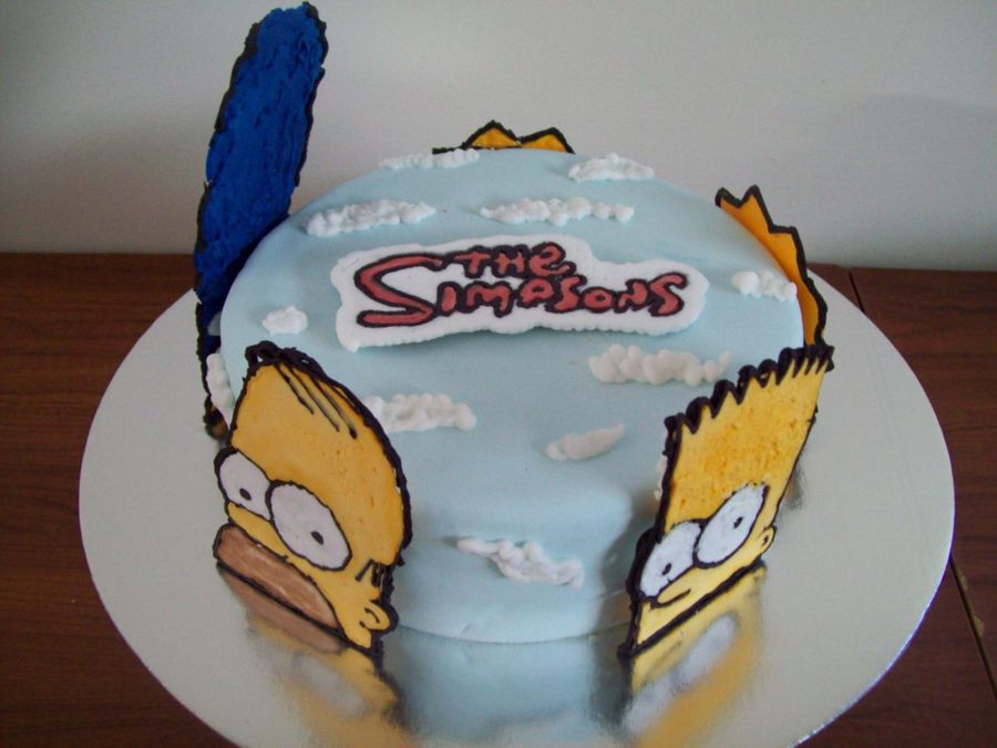 Simpsons Cake - CakeCentral.com