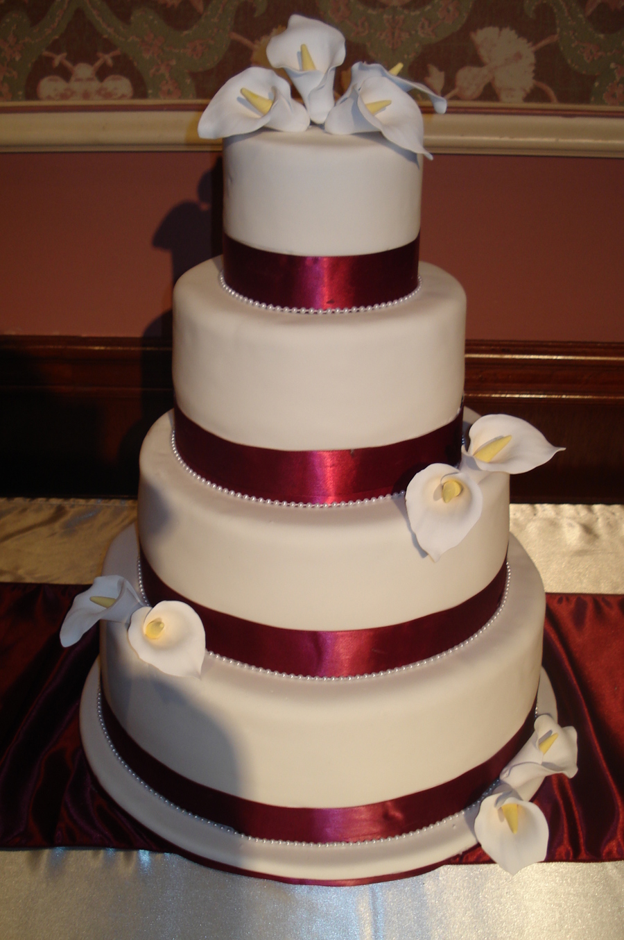 Calla Wedding Cake - CakeCentral.com