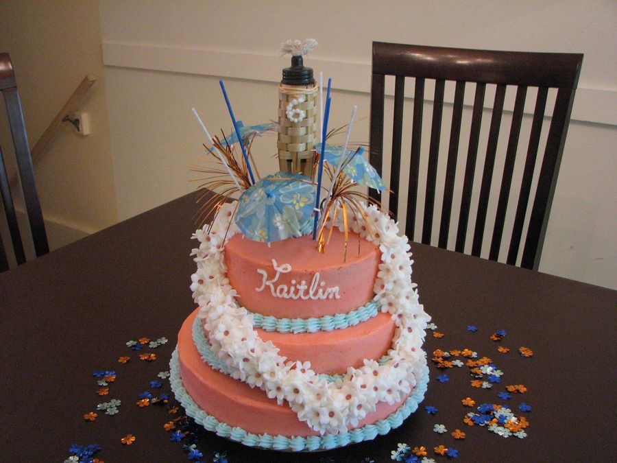 Hawaiian Lei Cake - CakeCentral.com