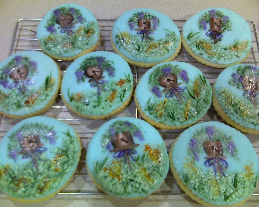 Birdhouse Hand Painted Cookies - CakeCentral.com