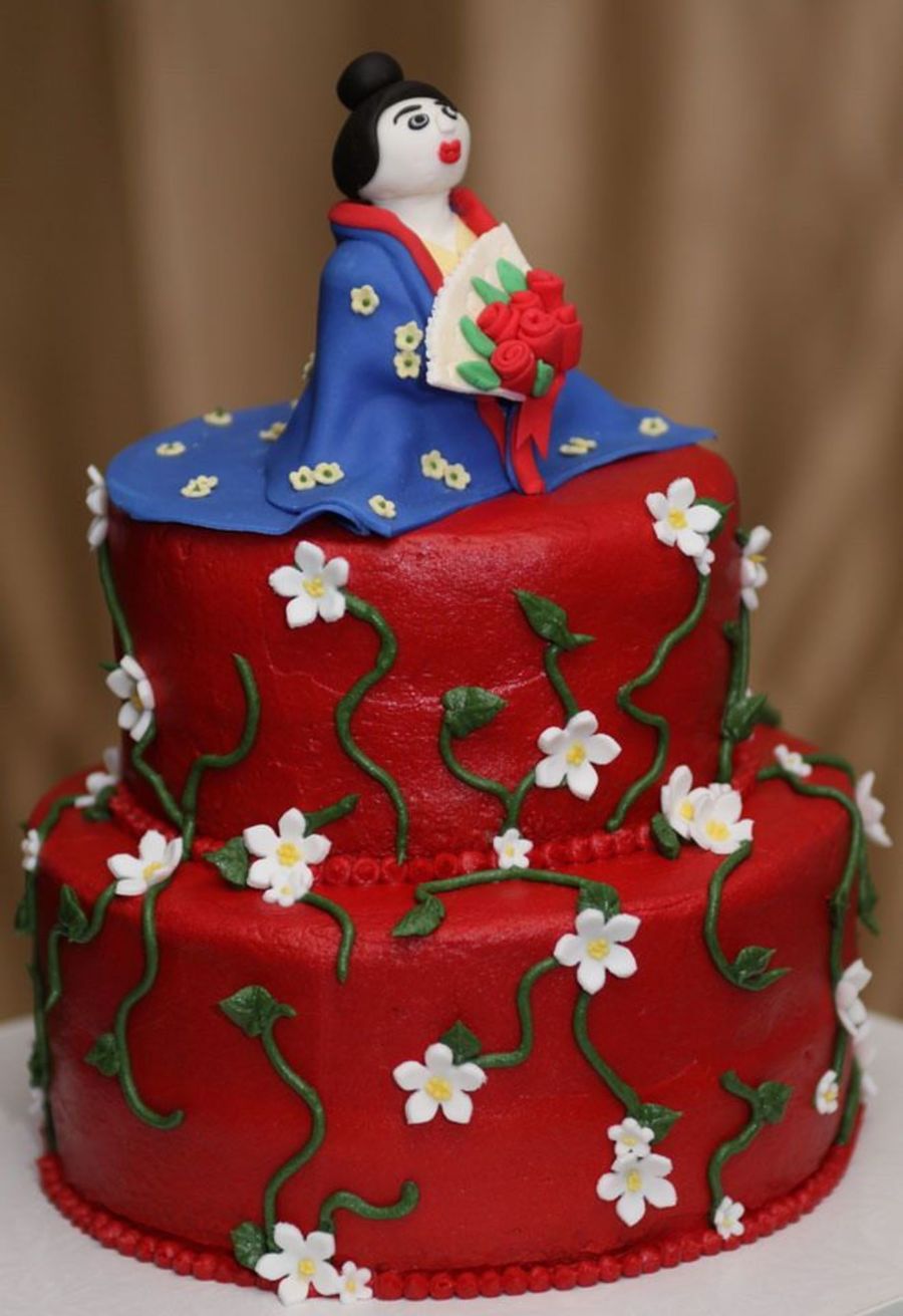 Japanese Inspired Cake - CakeCentral.com