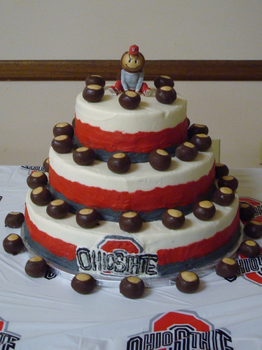Ohio State Cake - CakeCentral.com