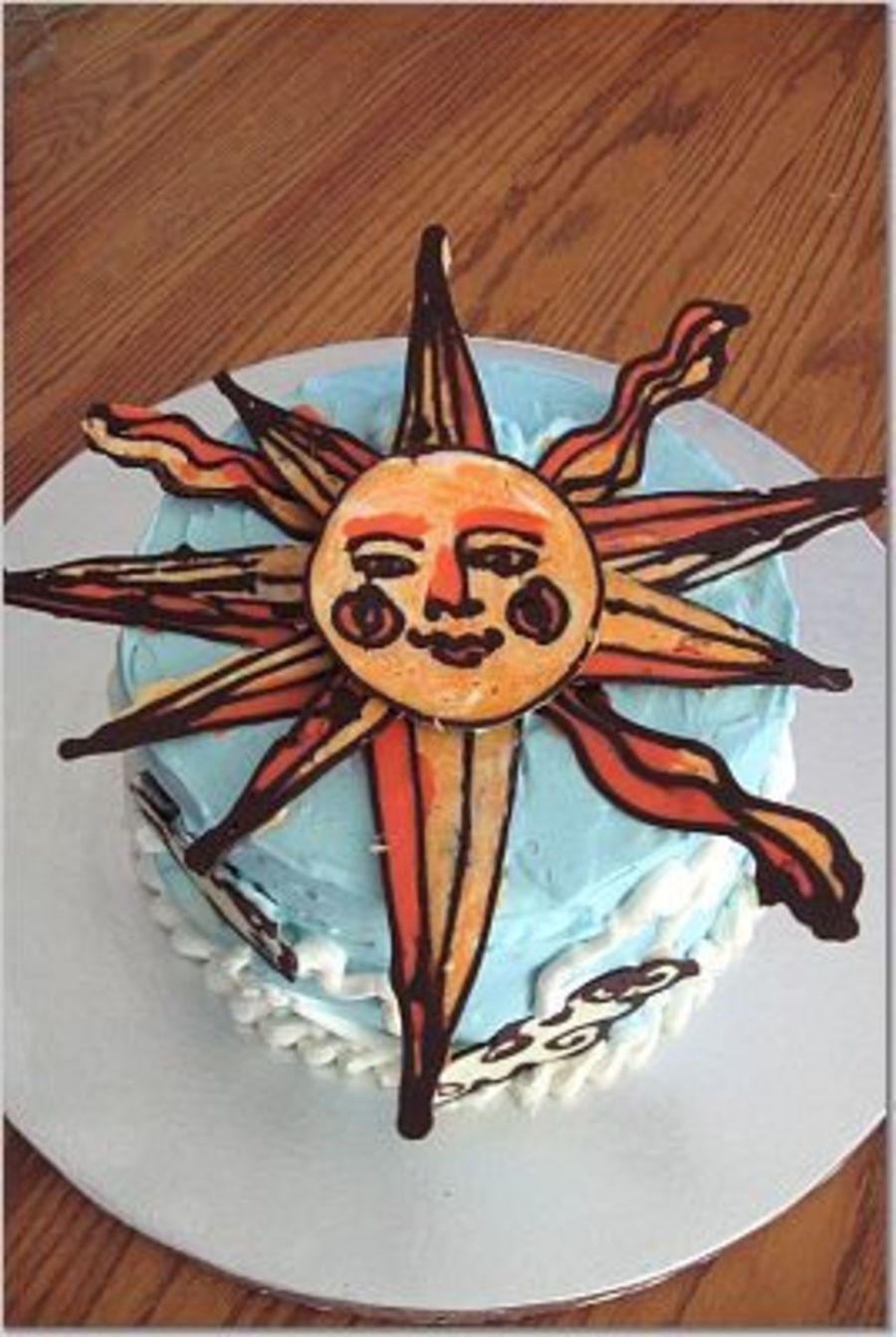 Whimsical Bakehouse Inspired Sun Cake - CakeCentral.com