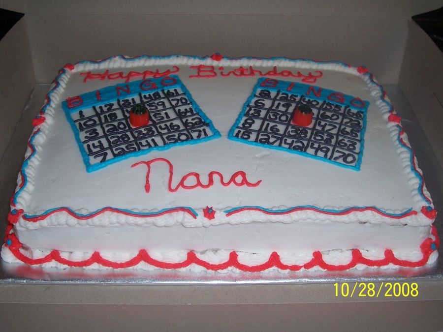 Bingo Birthday Cake - CakeCentral.com