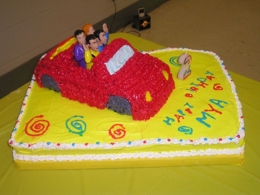 Wiggles Big Red Car Cake - CakeCentral.com
