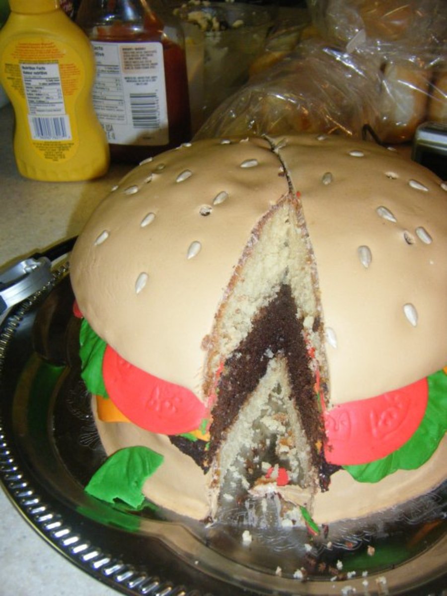 Burger Cake - CakeCentral.com