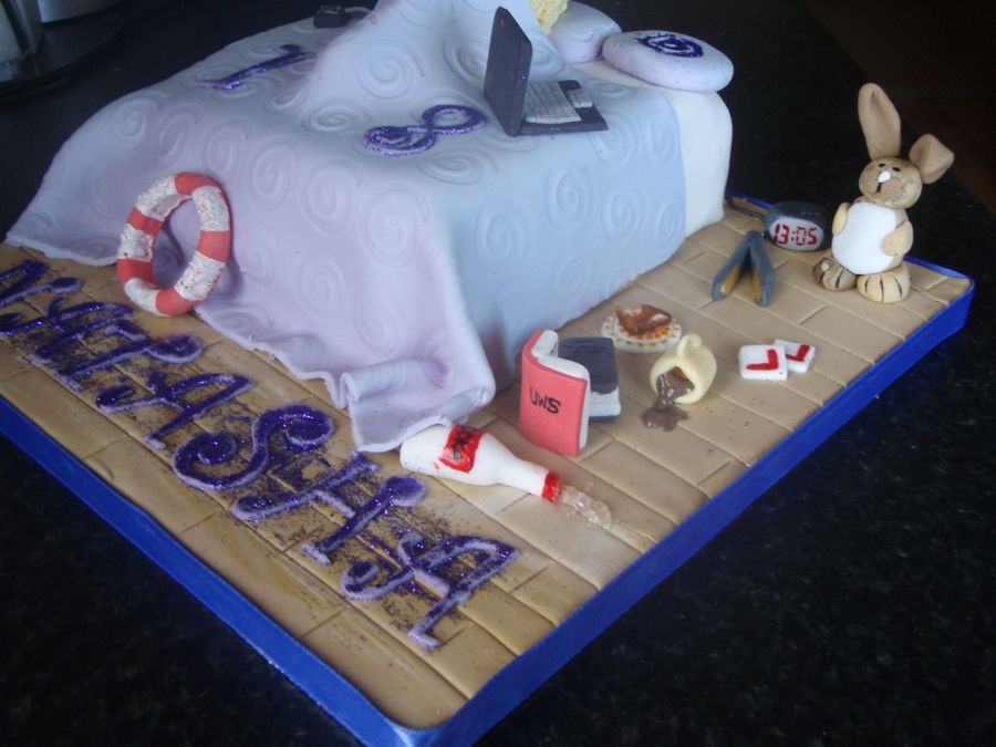 18Th Birthday - Messy Bed Cake - CakeCentral.com