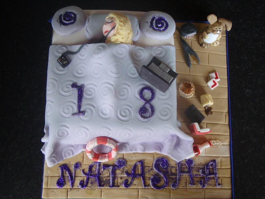 18Th Birthday - Messy Bed Cake - CakeCentral.com