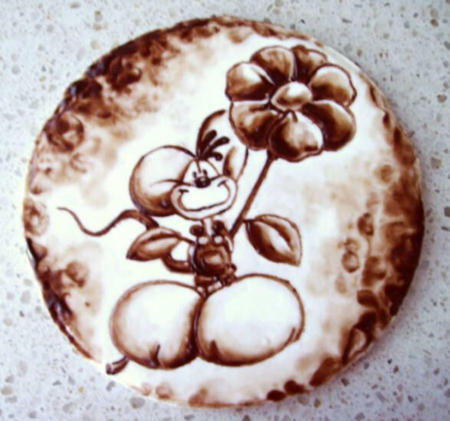 Cocoa Painting On Pastillage - CakeCentral.com