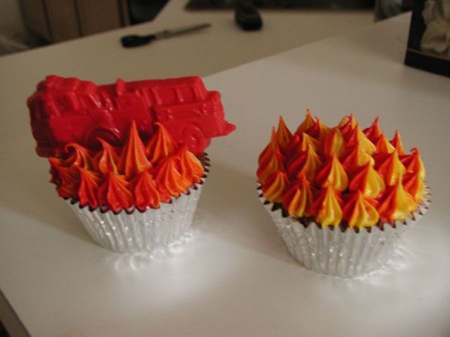 Fire Truck Cupcakes - CakeCentral.com