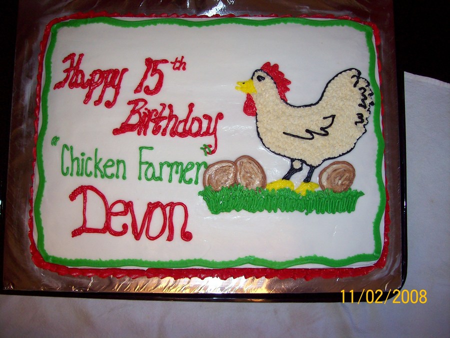 Chicken Farmer Cake - CakeCentral.com