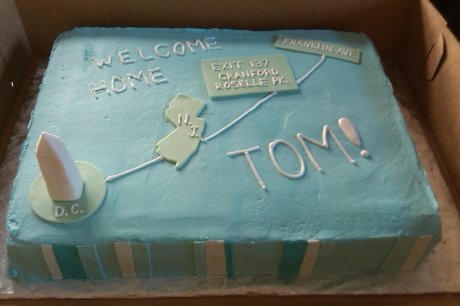 Welcome Home Cake - CakeCentral.com