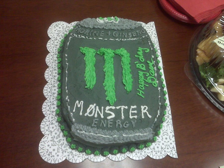 Monster Energy Cake - CakeCentral.com