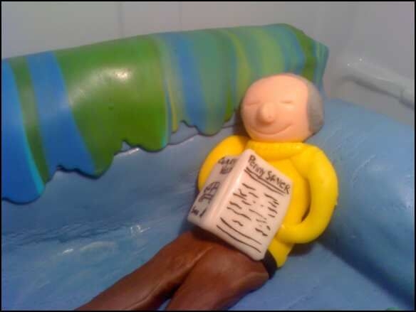 Pennysaver Retirement Couch - CakeCentral.com