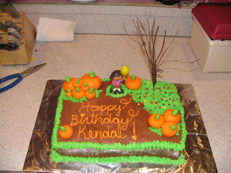 Dora In The Pumpkin Patch - CakeCentral.com