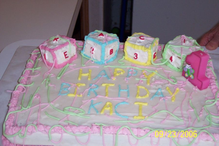 Baby Block Cake - CakeCentral.com