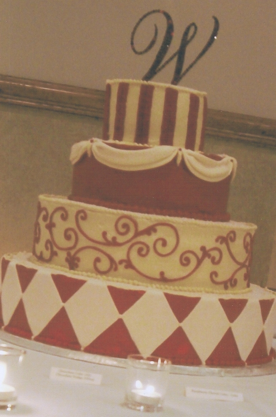 Red And Cream Masterpiece - CakeCentral.com