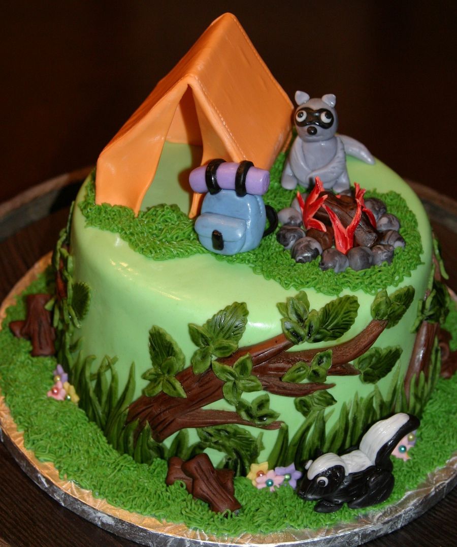 Camping Cake - CakeCentral.com