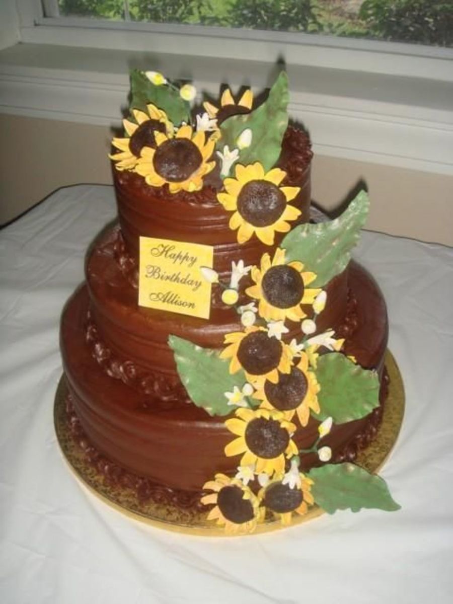 Sunflower Cake - CakeCentral.com