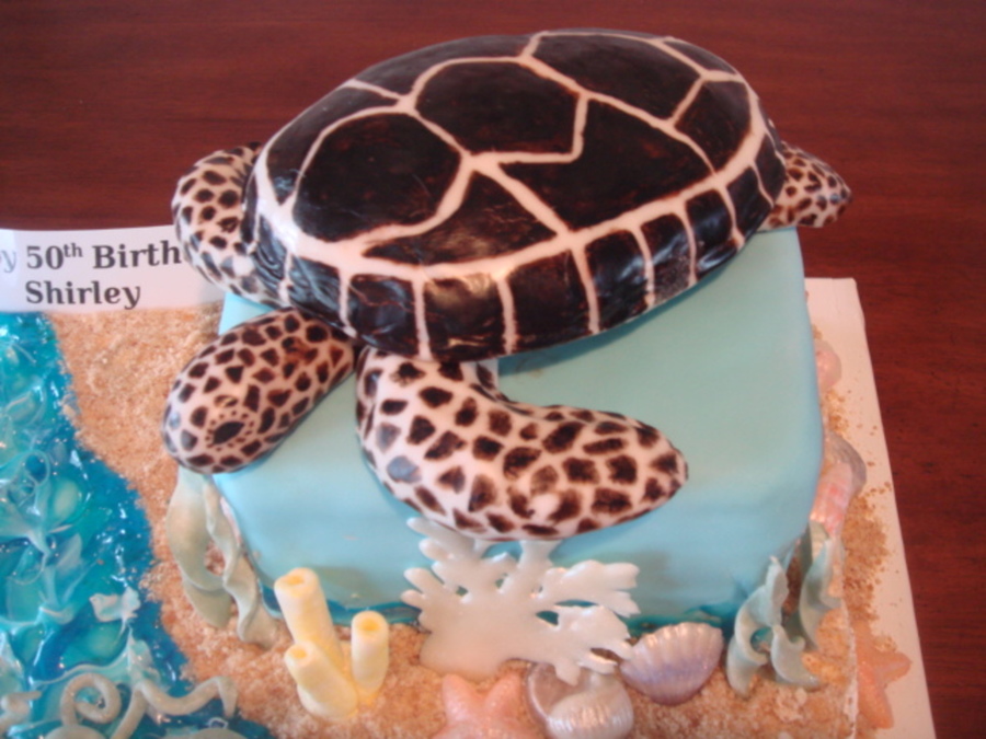 Sea Turtle Beach Theme - CakeCentral.com