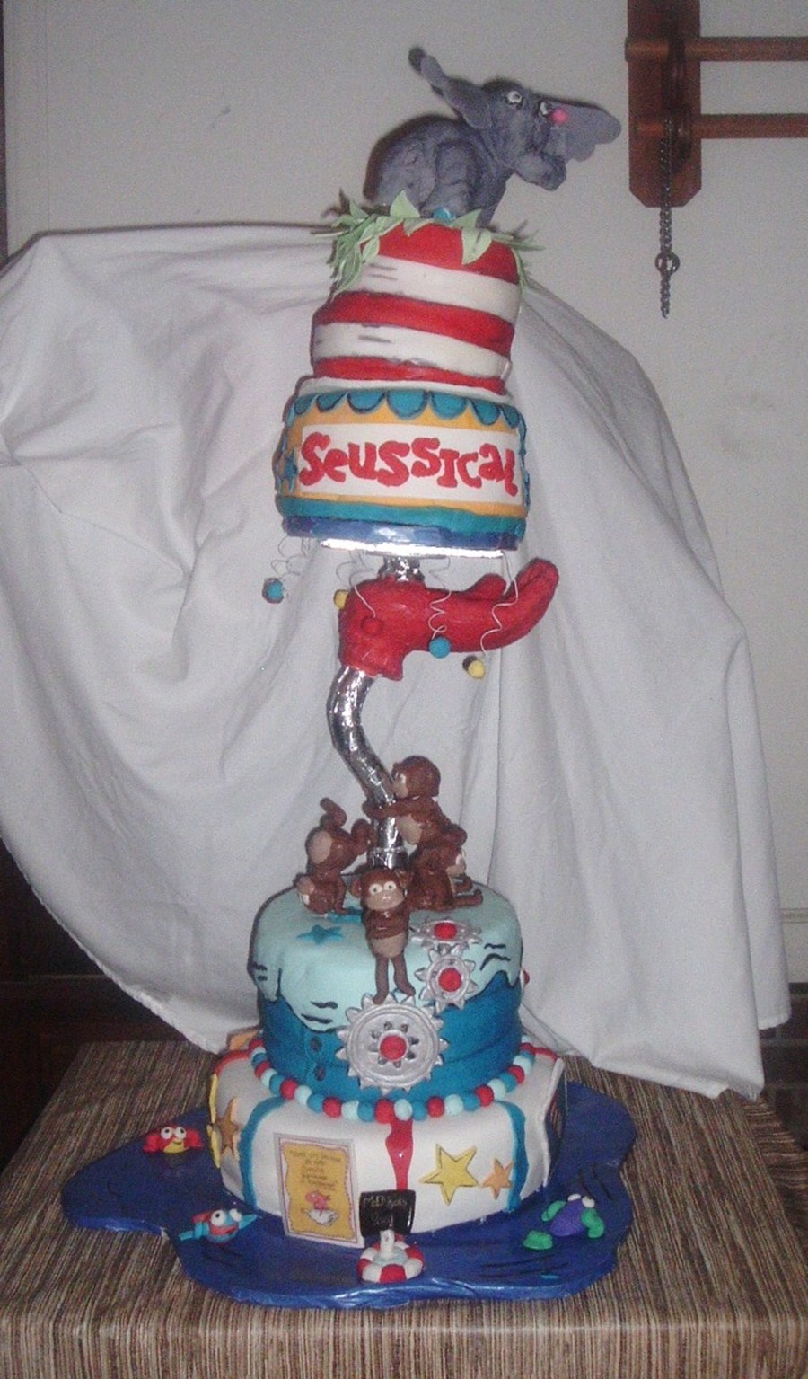 Dr Seuss Cast Party Cake - CakeCentral.com