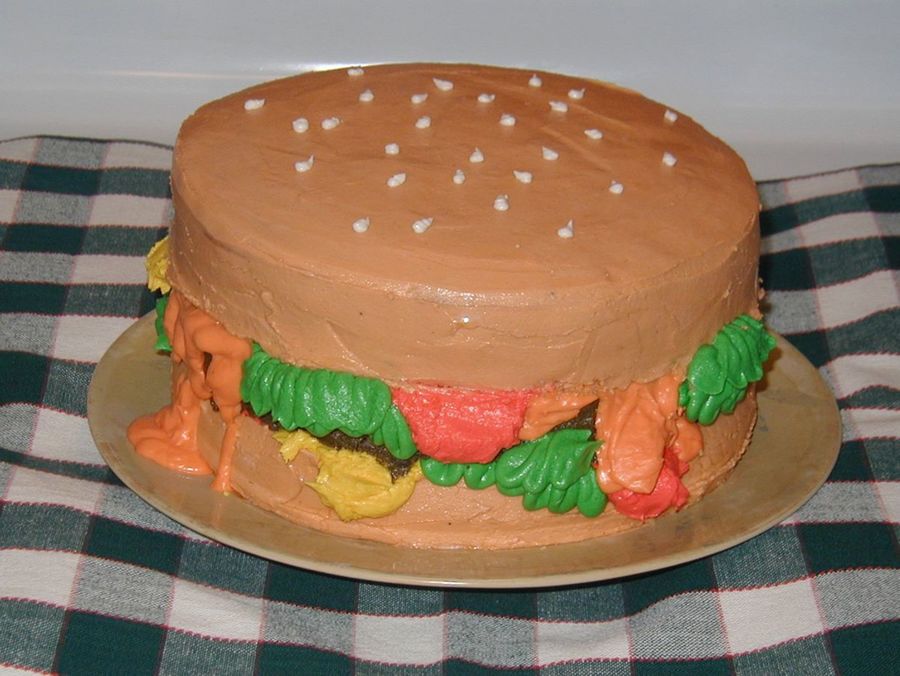 Burger Cake - CakeCentral.com