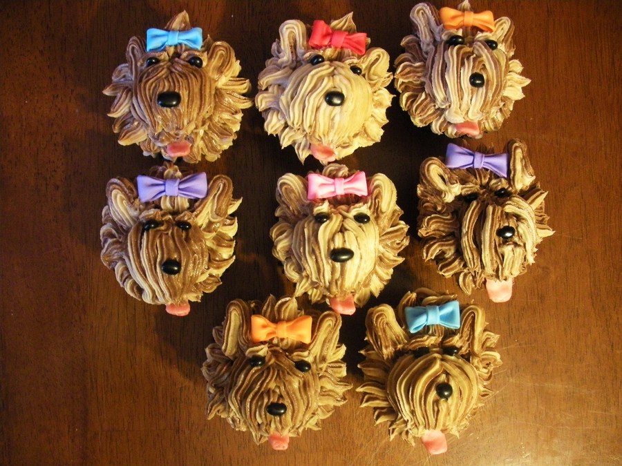 Yorkie Pupcake Cupcakes - CakeCentral.com