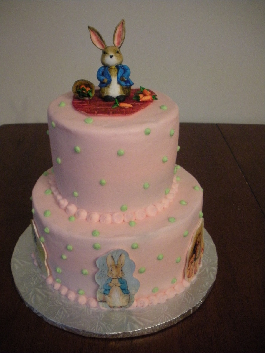 Peter Rabbit Baby Shower Cake - CakeCentral.com
