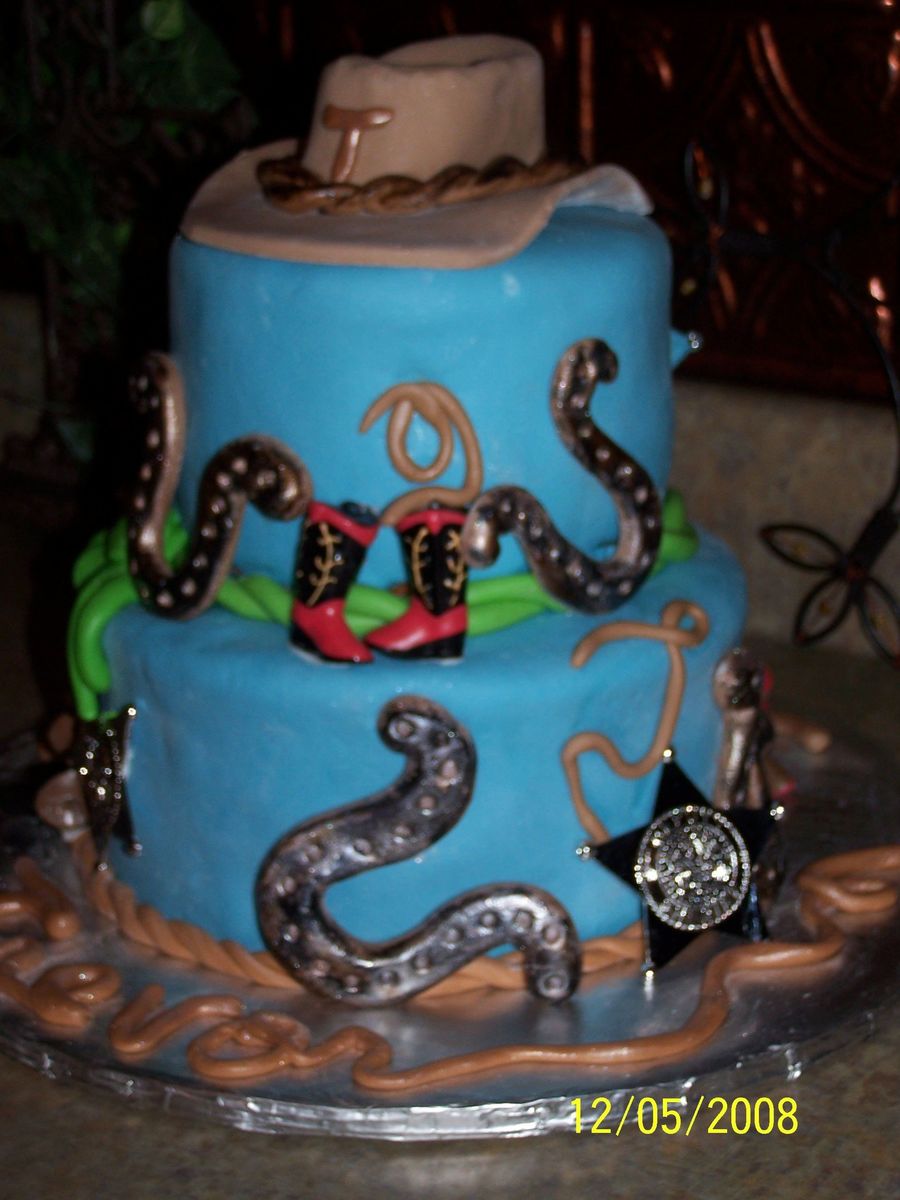 Cowboy Birthday Cake - CakeCentral.com