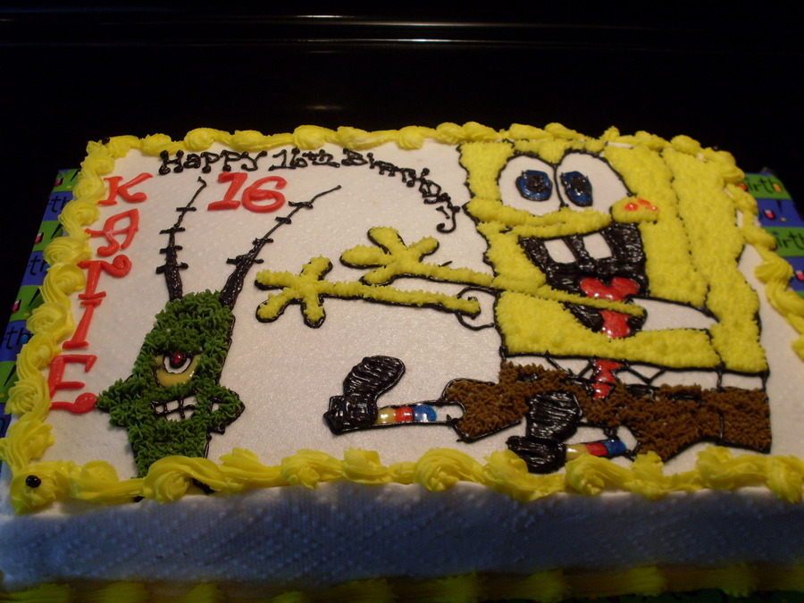 Spongebob And Plankton - CakeCentral.com