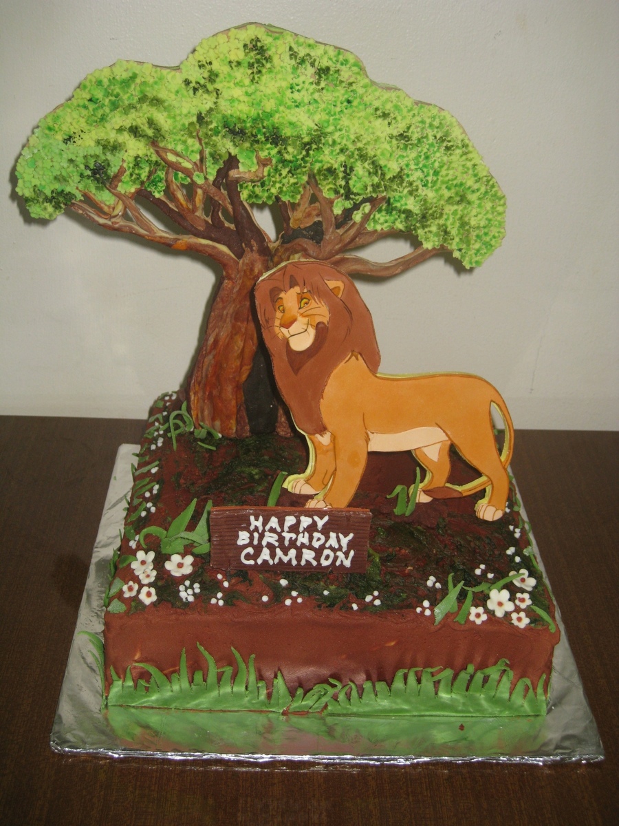Simba Lion King Birthday Cake - CakeCentral.com
