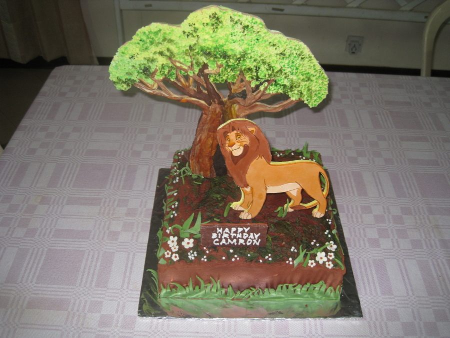 Simba Lion King Birthday Cake - CakeCentral.com