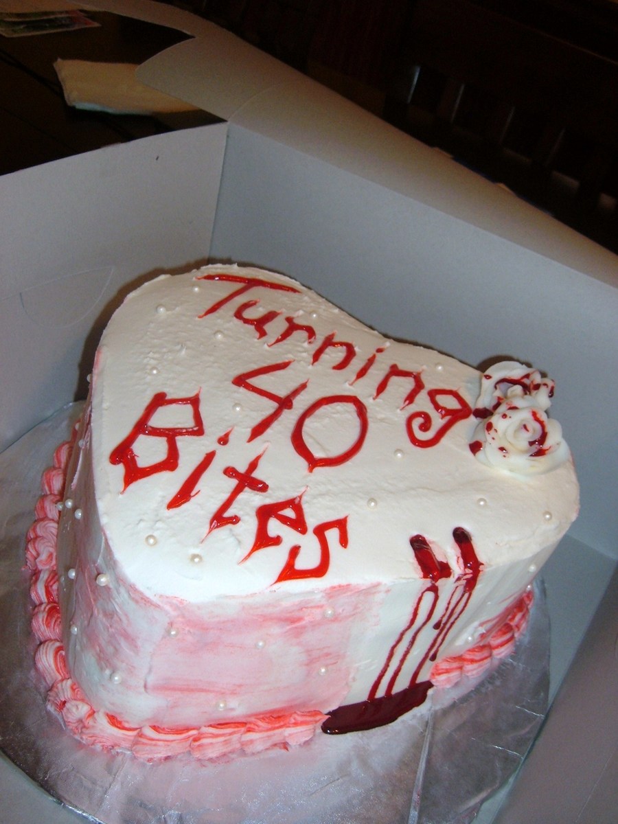 Vampire Theme Birthday Cake - CakeCentral.com