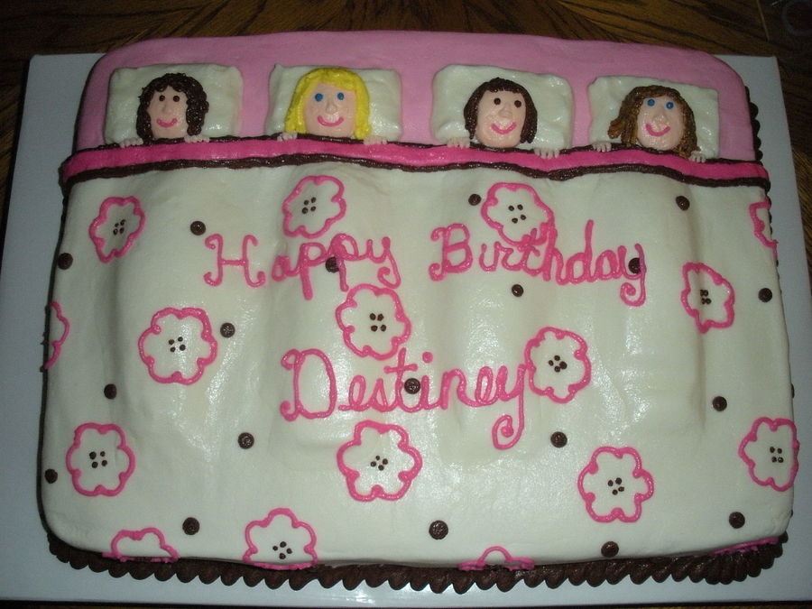 Slumber Party Cake - CakeCentral.com