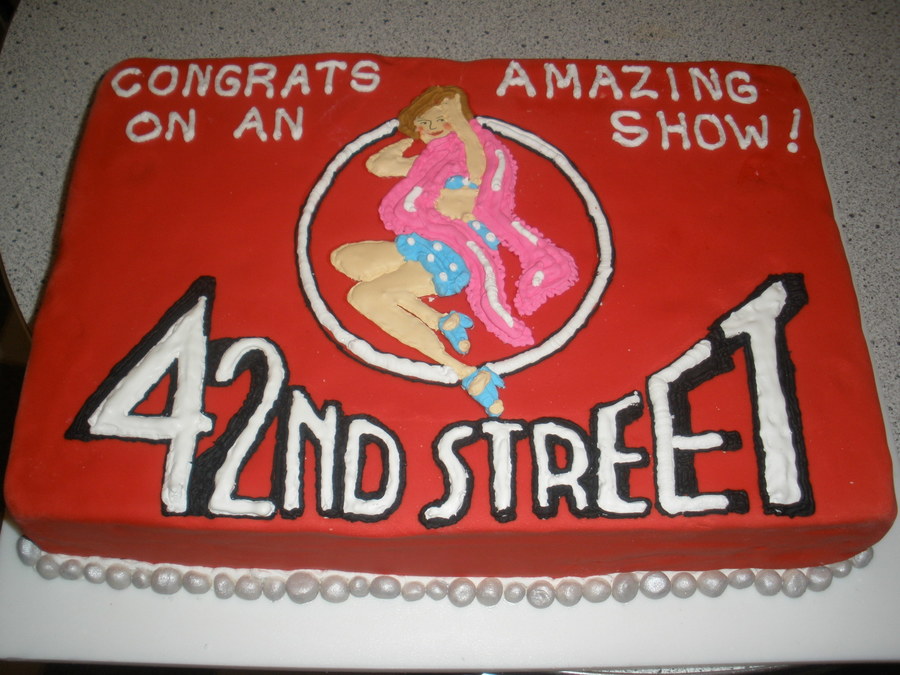 "42Nd Street" Cast Party Cake - CakeCentral.com