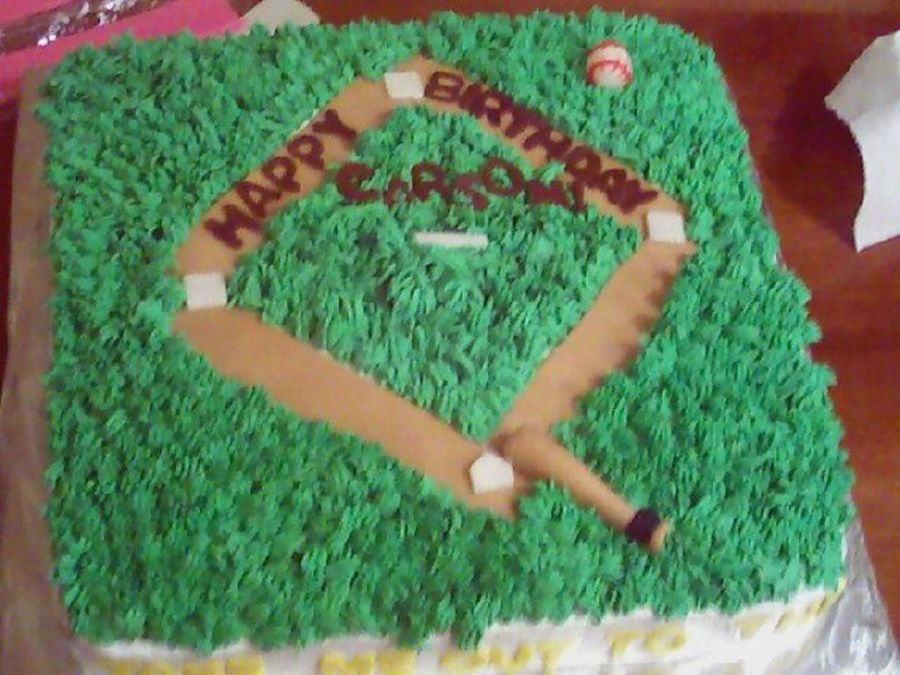 Baseball Field Cake - CakeCentral.com