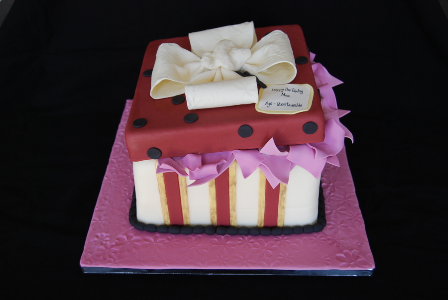 Gift Box Cake - CakeCentral.com