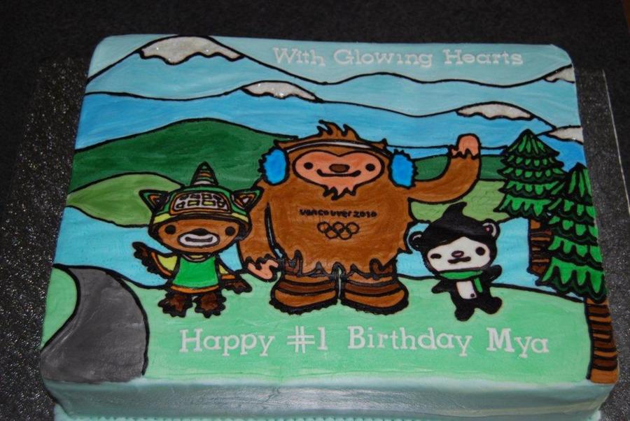 2010 Olympic Mascot Cake - CakeCentral.com