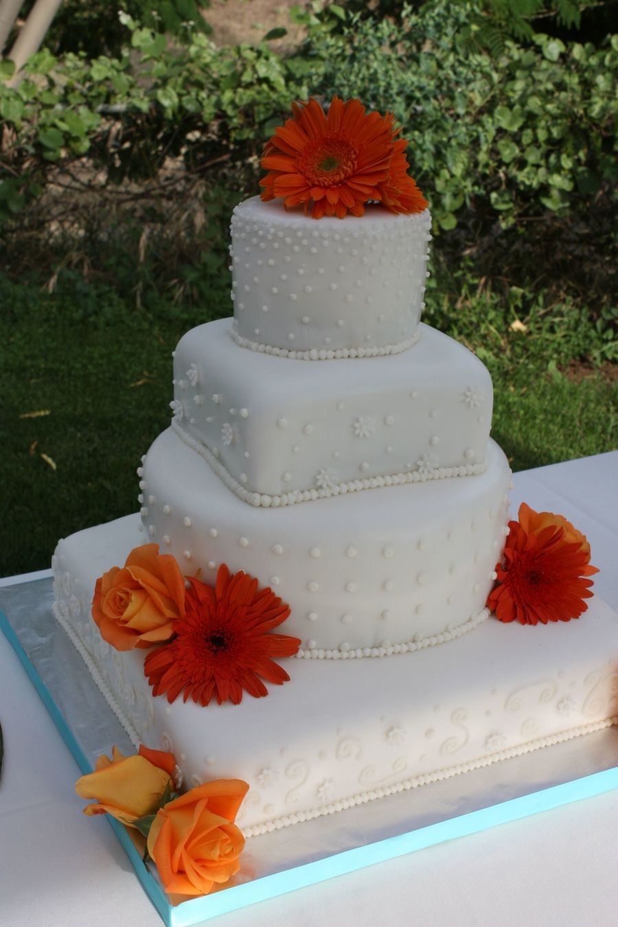 My First Wedding Cake - CakeCentral.com